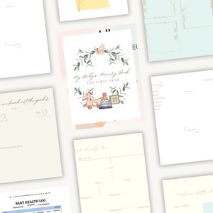 Editable Baby Memory Book Printable Baby Memory Book Baby Milestone ...