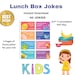 Lunchbox Jokes Printable, Lunch Box Notes, Jokes for Kids, Lunchbox ...