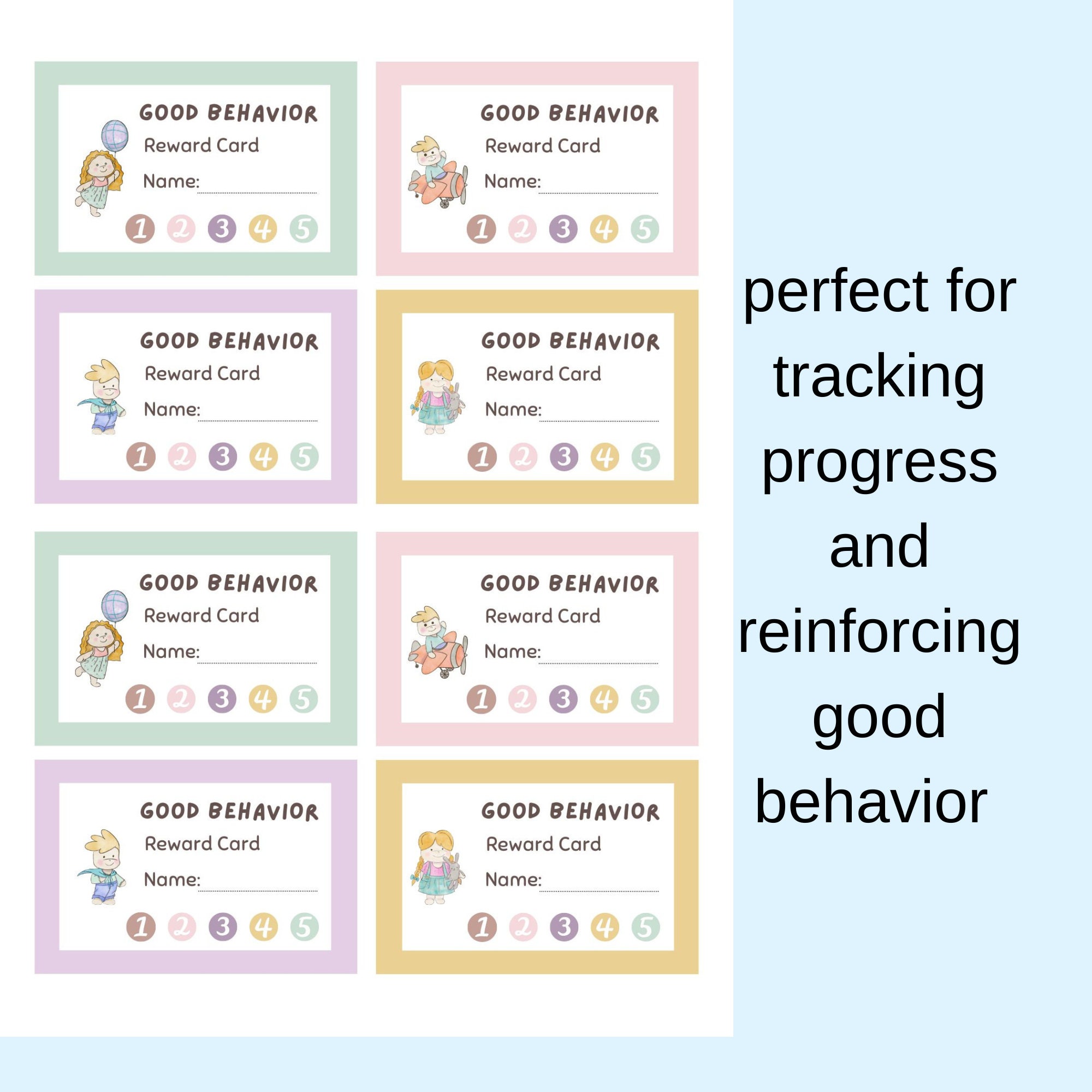 Class Reward Chart Bundle Behavior Primary School Reward Cards Parent ...