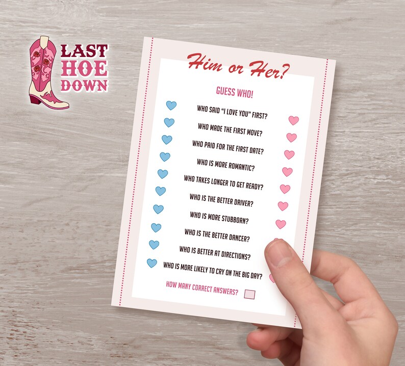 Nashville Bachelorette Party Games Bundle | Last Hoe Down, Last Rodeo ...