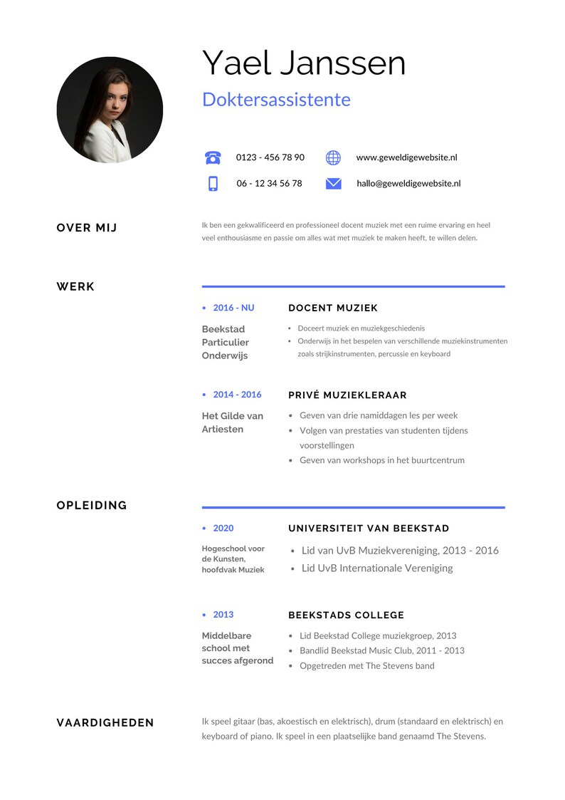 Application Templates, Resume Template for Word, Google Docs, Modern ...