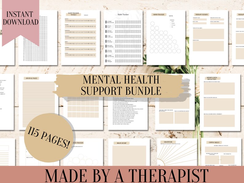 Mental Health Journal | Journal Prompts | Goal Setting Planner ...