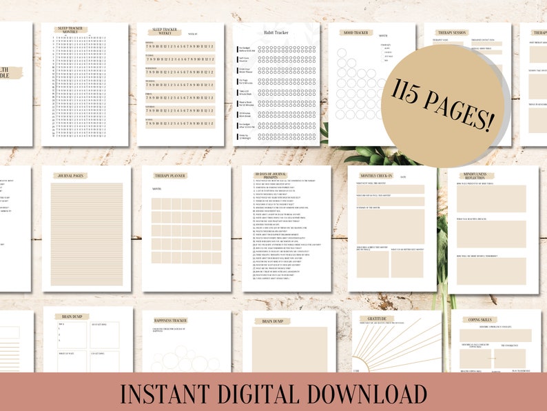 Mental Health Journal | Journal Prompts | Goal Setting Planner ...