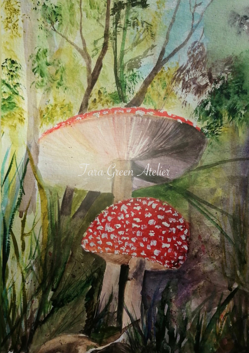 Mushroom Printable Forest Printable Natural Magic Digital - Etsy