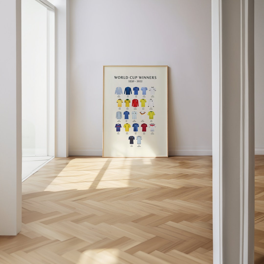 World Cup Winners Poster world Cup Prints Sports Prints - Etsy
