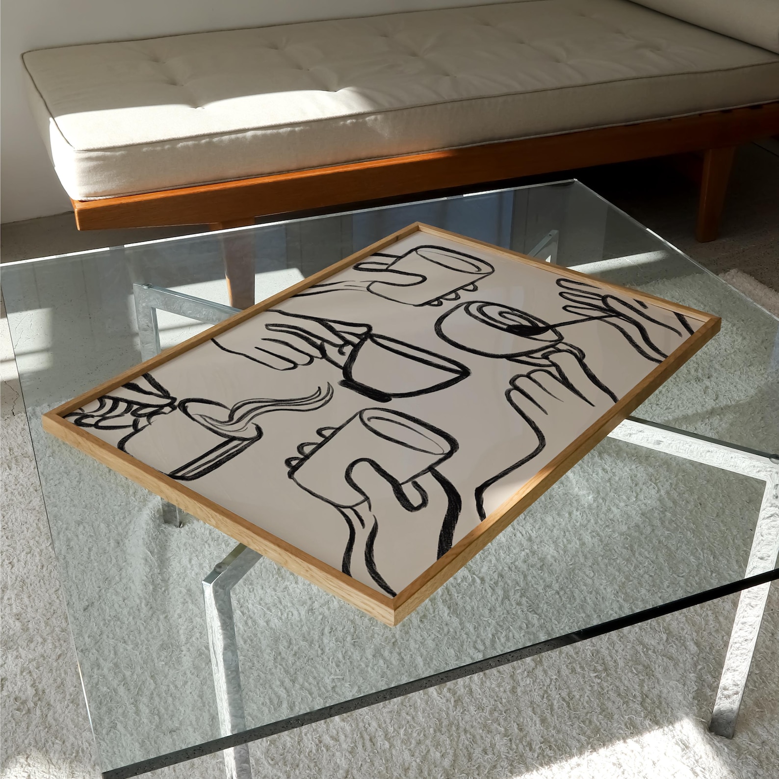 Cuppa Print | 5 Colours | Kitchen (cuppa, Brew, Funky Coffee Prints ...