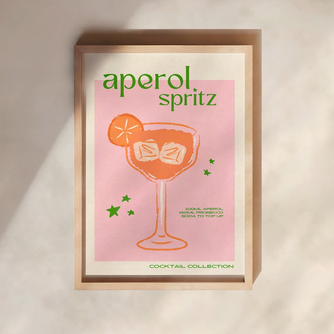 Impression Aperol Spritz 2 couleurs Cuisine revêtements de cuisine ...