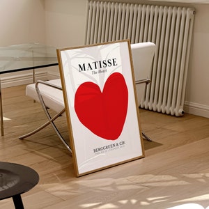 Matisse the Heart Print | 4 Colours | Inspired by (matisse Heart ...