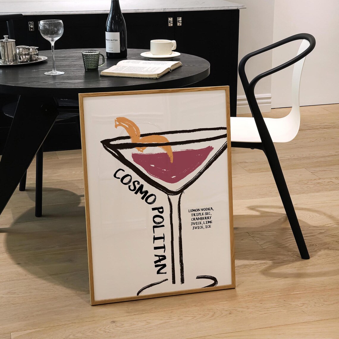 Cosmopolitan Whimsical Print | Cocktails (cocktail Prints, Kitchen ...