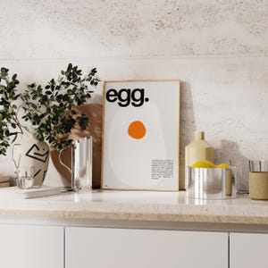 Egg Print | Kitchen (egg Lover, Fried, Boiled, Poached, Scrambled ...