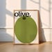 Olive Print | Kitchen (kitchen Poster, Kitchen Print, Olive Lover ...