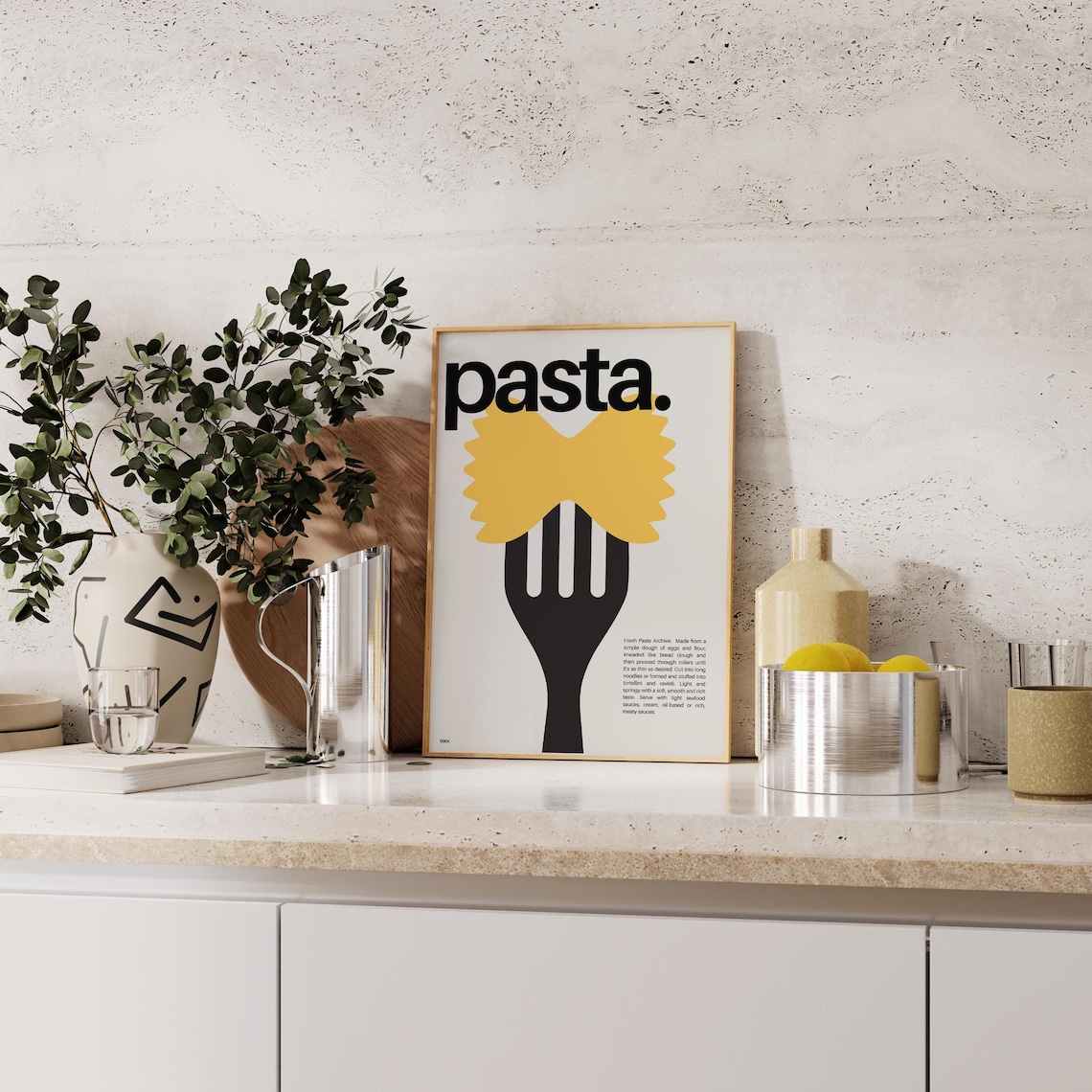 Pasta Print | Kitchen (kitchen Prints, Kitchen Poster, Foodie, Food ...