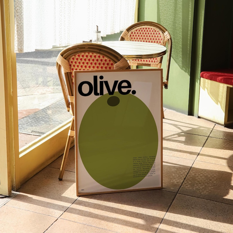 Olive Print | Kitchen (kitchen Poster, Kitchen Print, Olive Lover ...
