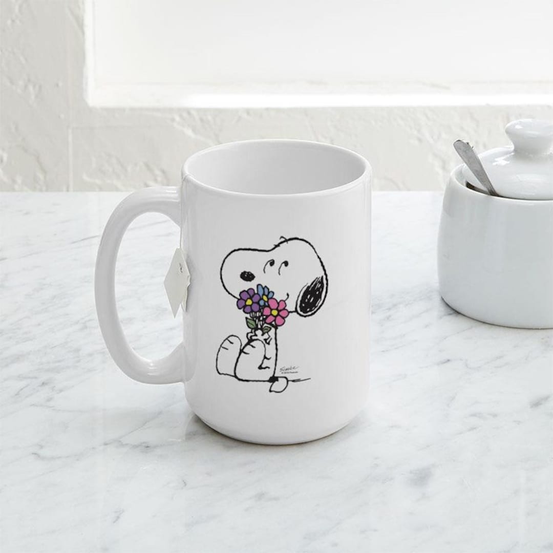 Cafepress Springtime Snoopy Large Mug Ceramic Coffee Mug, Tea Cup 15 Oz ...