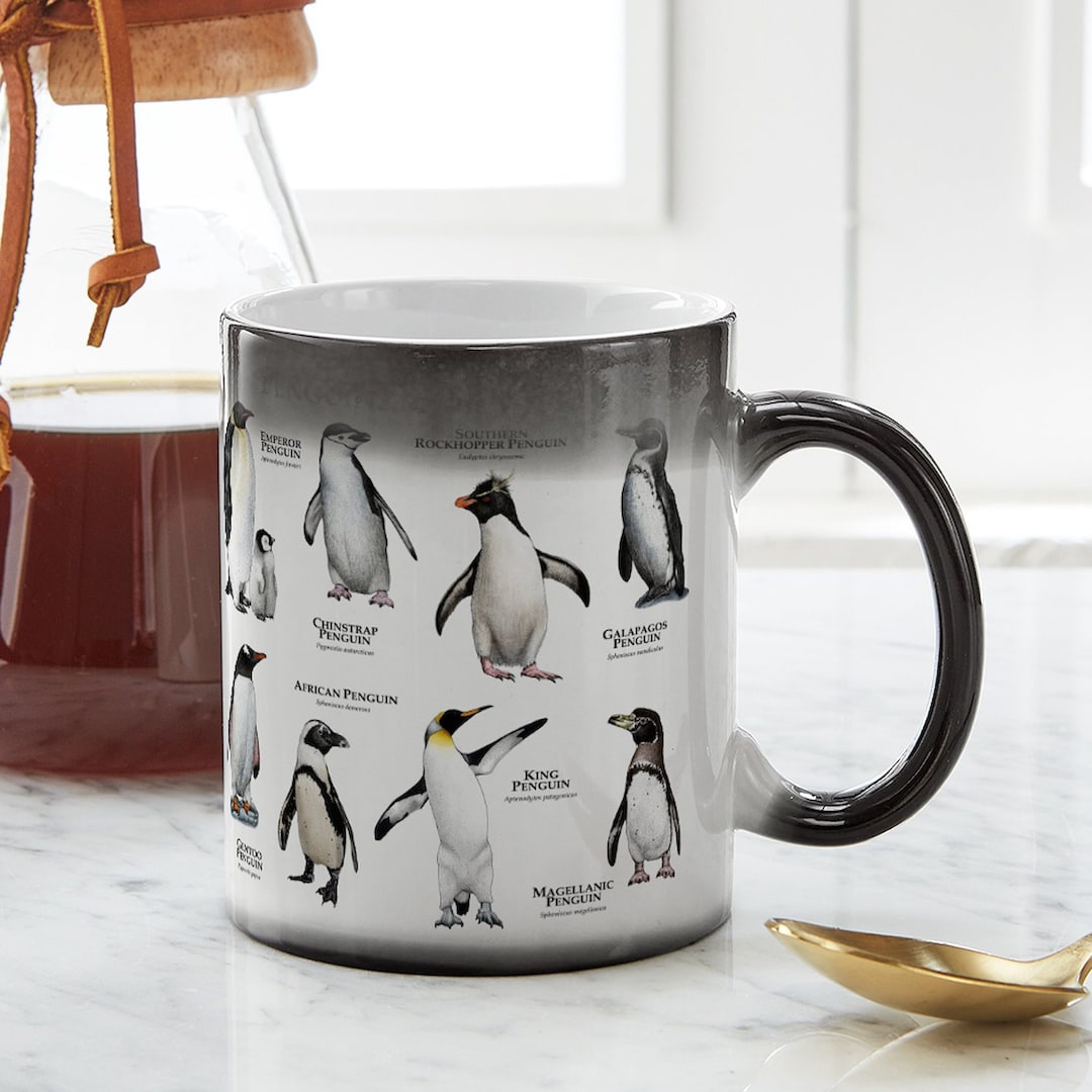 Cafepress Penguins of the World Magic Mug, Color Changing 11 Oz Ceramic ...
