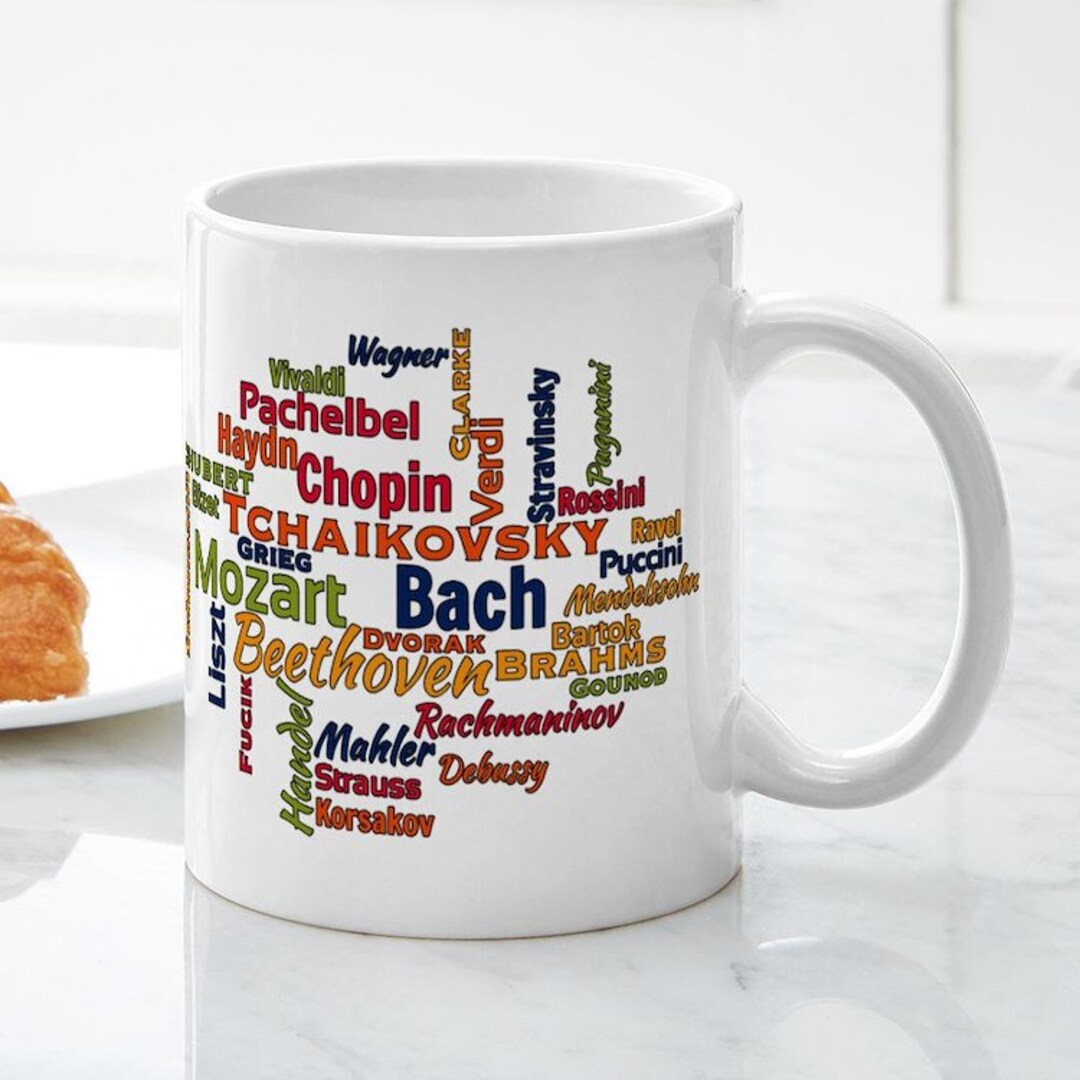 Cafepress Classical Composers Word Cloud Mugs Ceramic Coffee - Etsy