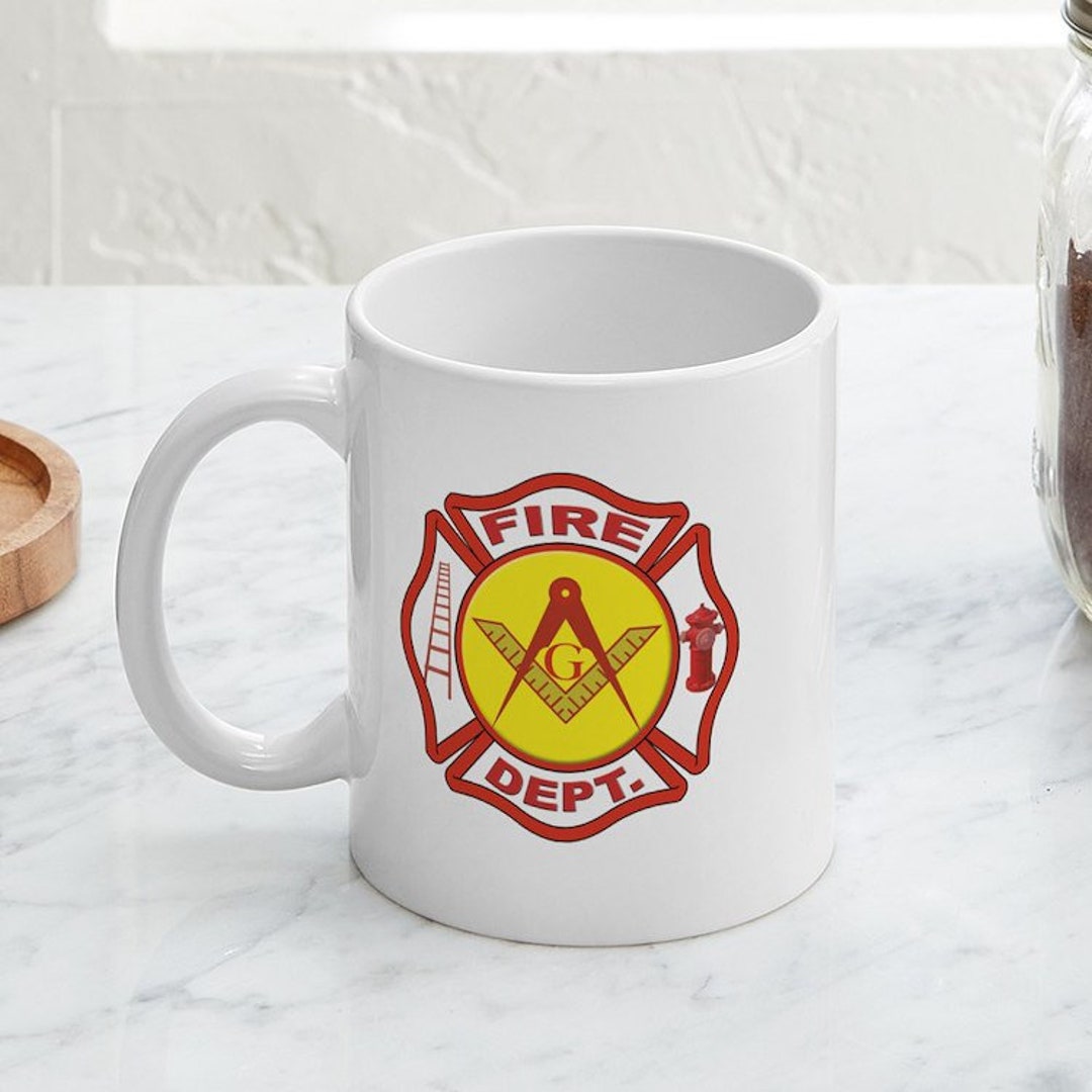 Cafepress Masonic Fire Department Mug Ceramic Coffee Mug, Tea Cup 11 Oz ...