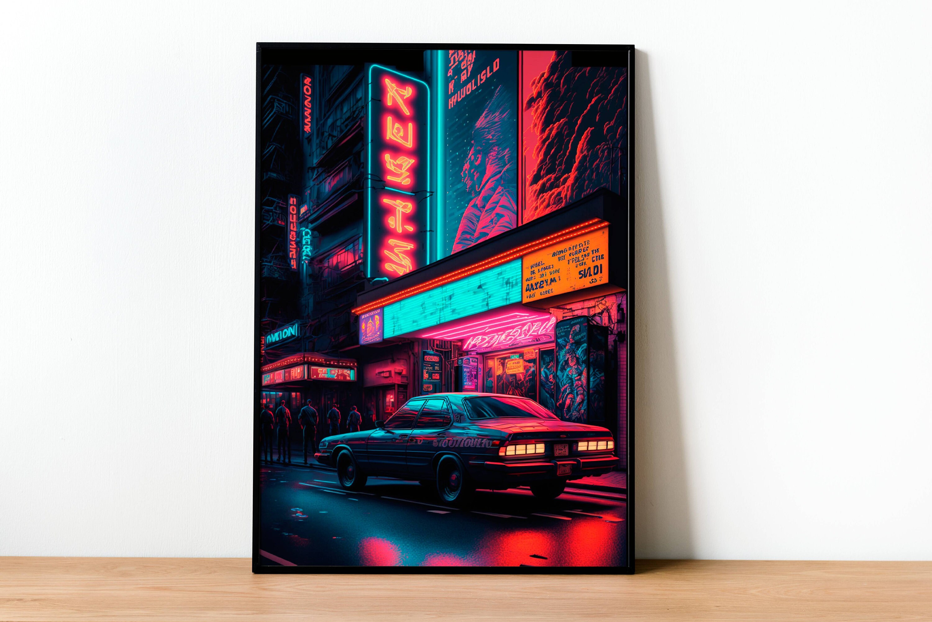 Retro Vaporwave Aesthetic | Abstract Arts | Japan City Neon Light ...