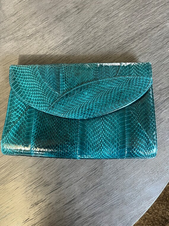 Vintage J. Renee Snakeskin Shoulder Handbag c.1970's - Gem