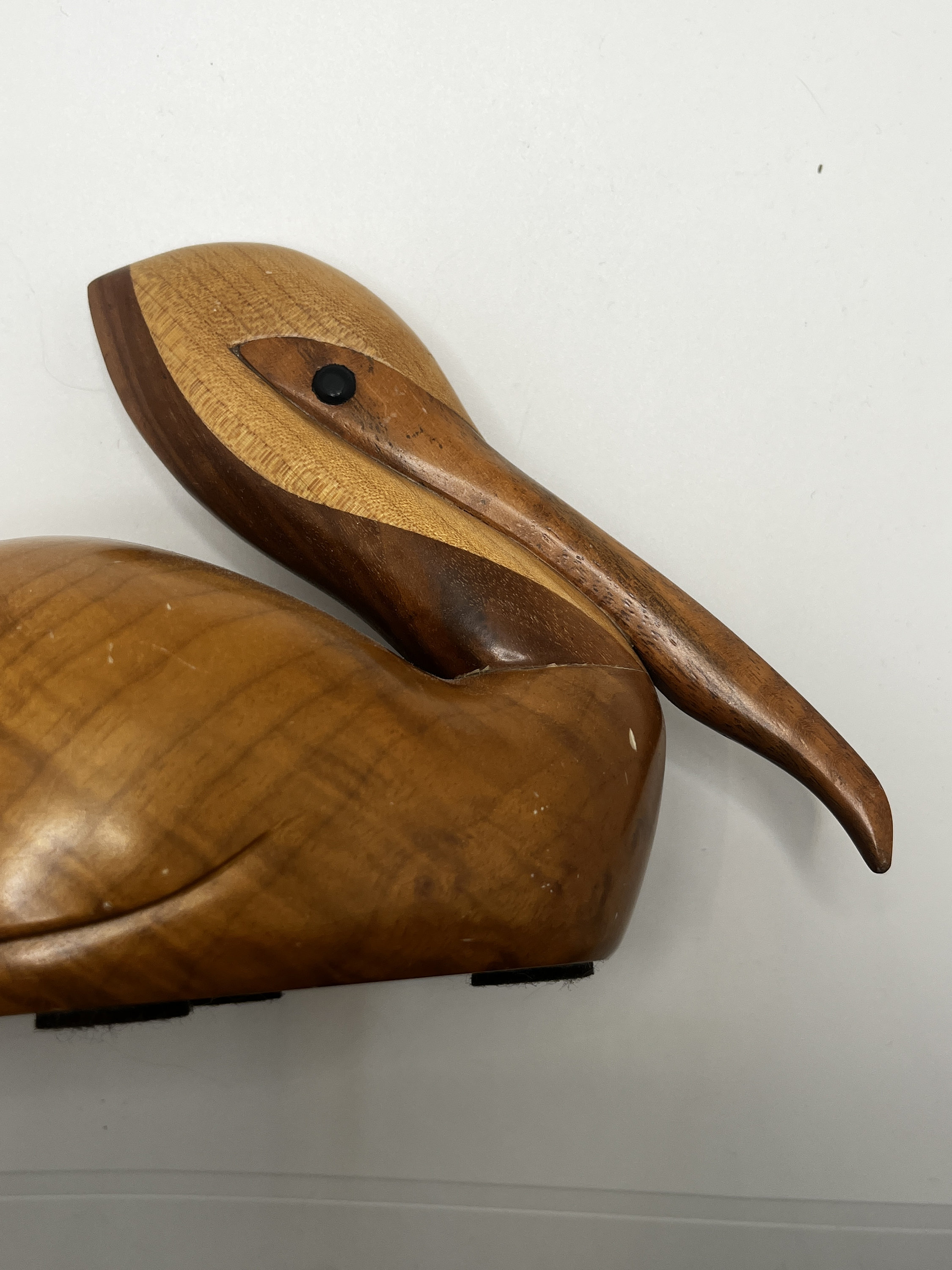 Beautiful Carved Floating Wood Pelican Signed by Gordon - Etsy