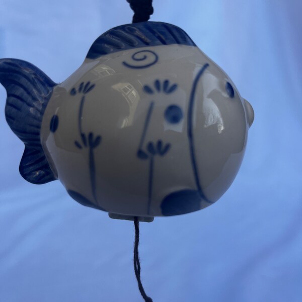 Ceramic Fish Wind Chime - Etsy