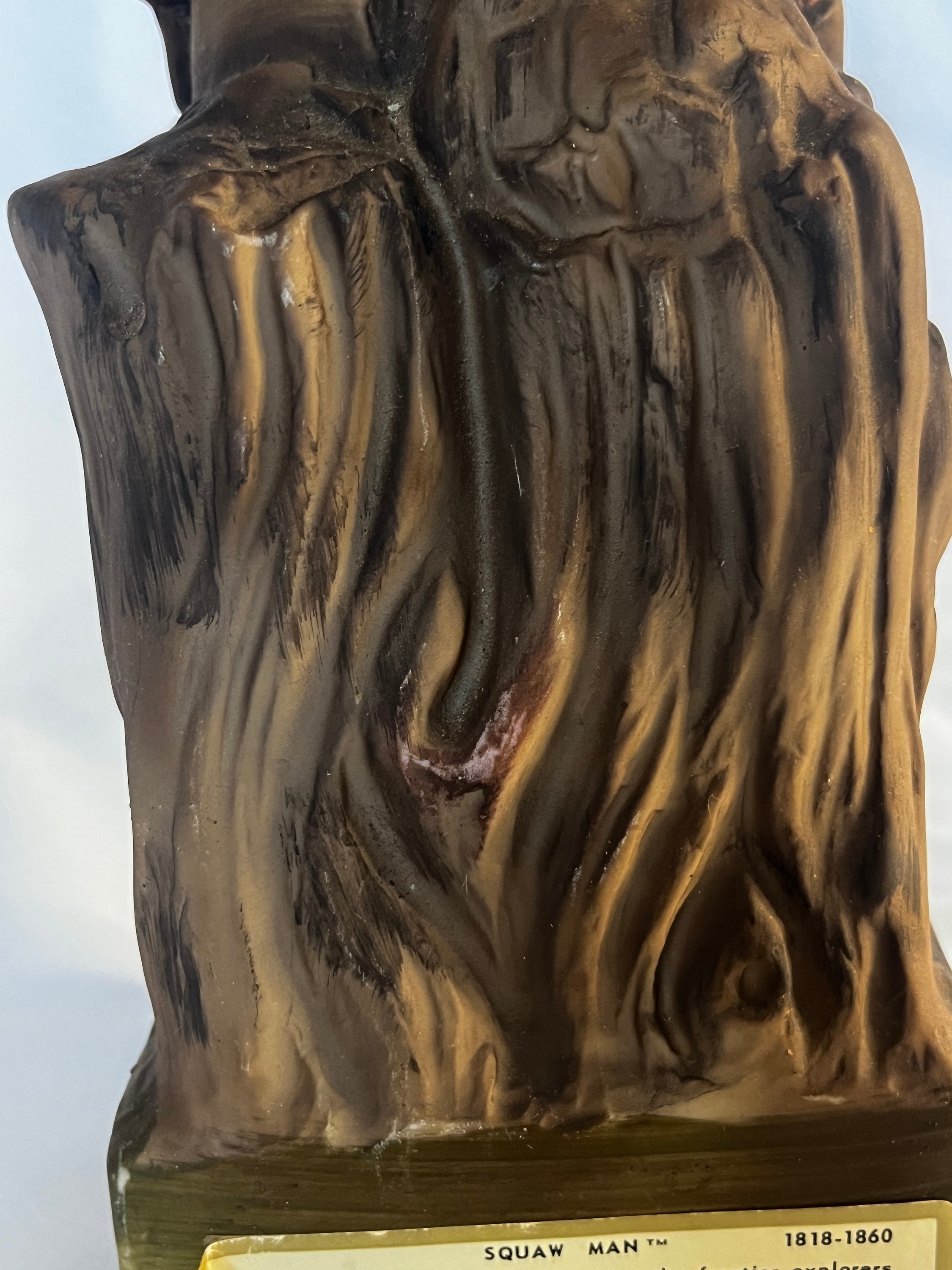 Lionstone Whiskey Decanter, squaw Man, 1969 Original Jeremiah Potts ...