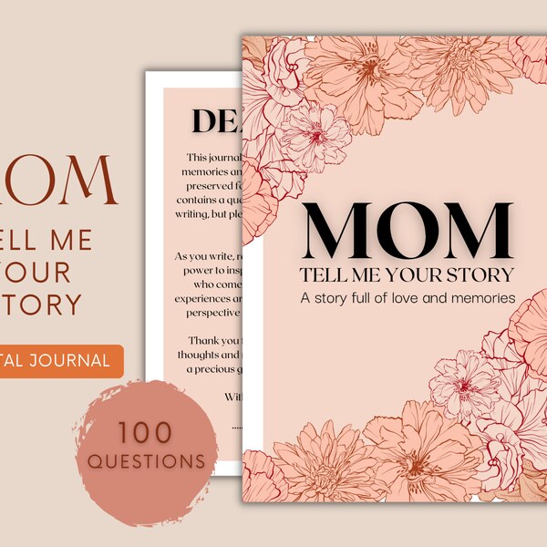 Mom Tell Me Your Story - Etsy
