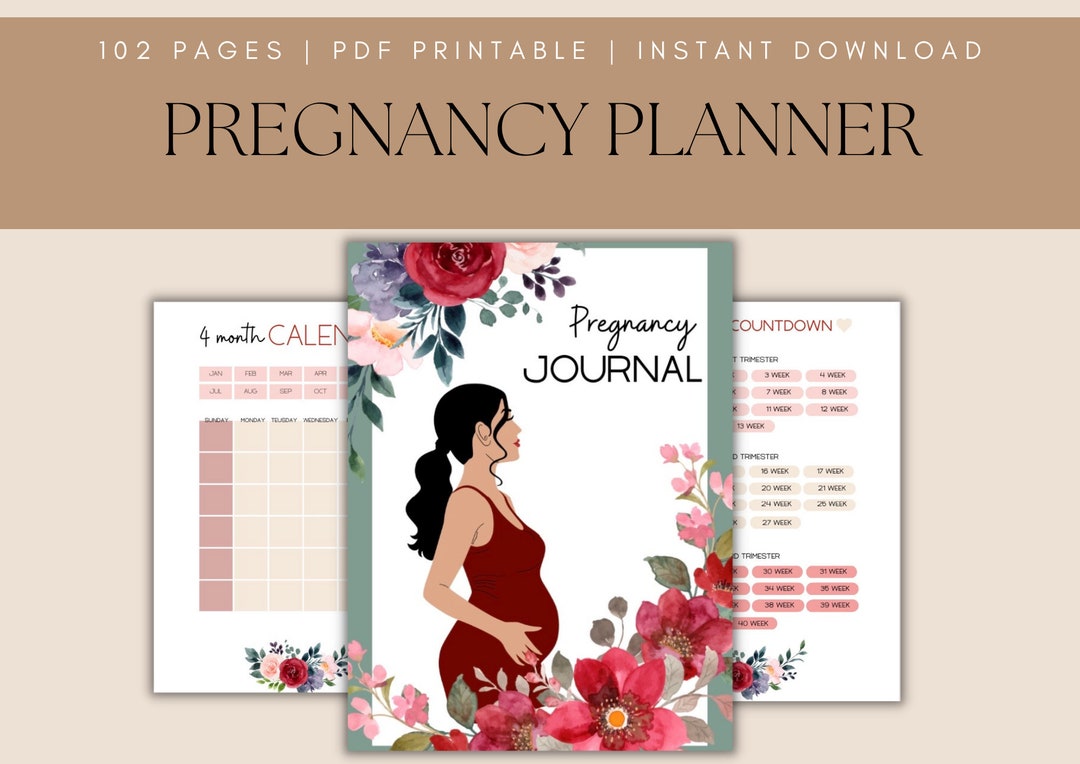 Pregnancy Planner Printable Printable Pregnancy Journal Pregnancy ...