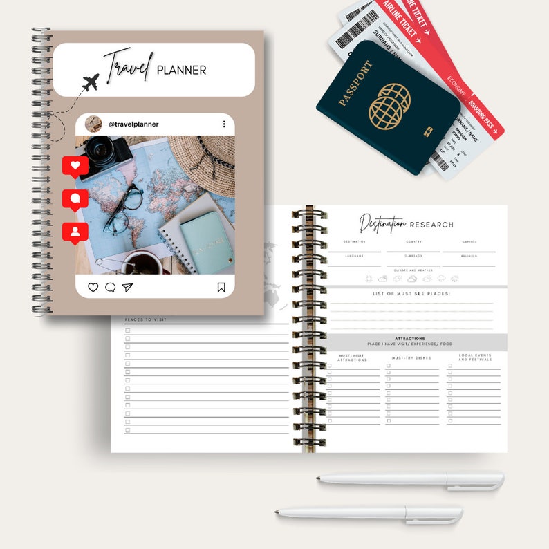 Printable Travel Planner for Memorable Journeys - Travel Planner ...