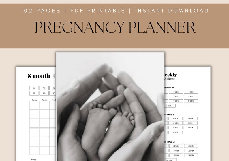 Pregnancy Planner Printable | Printable Pregnancy Journal | Pregnancy ...