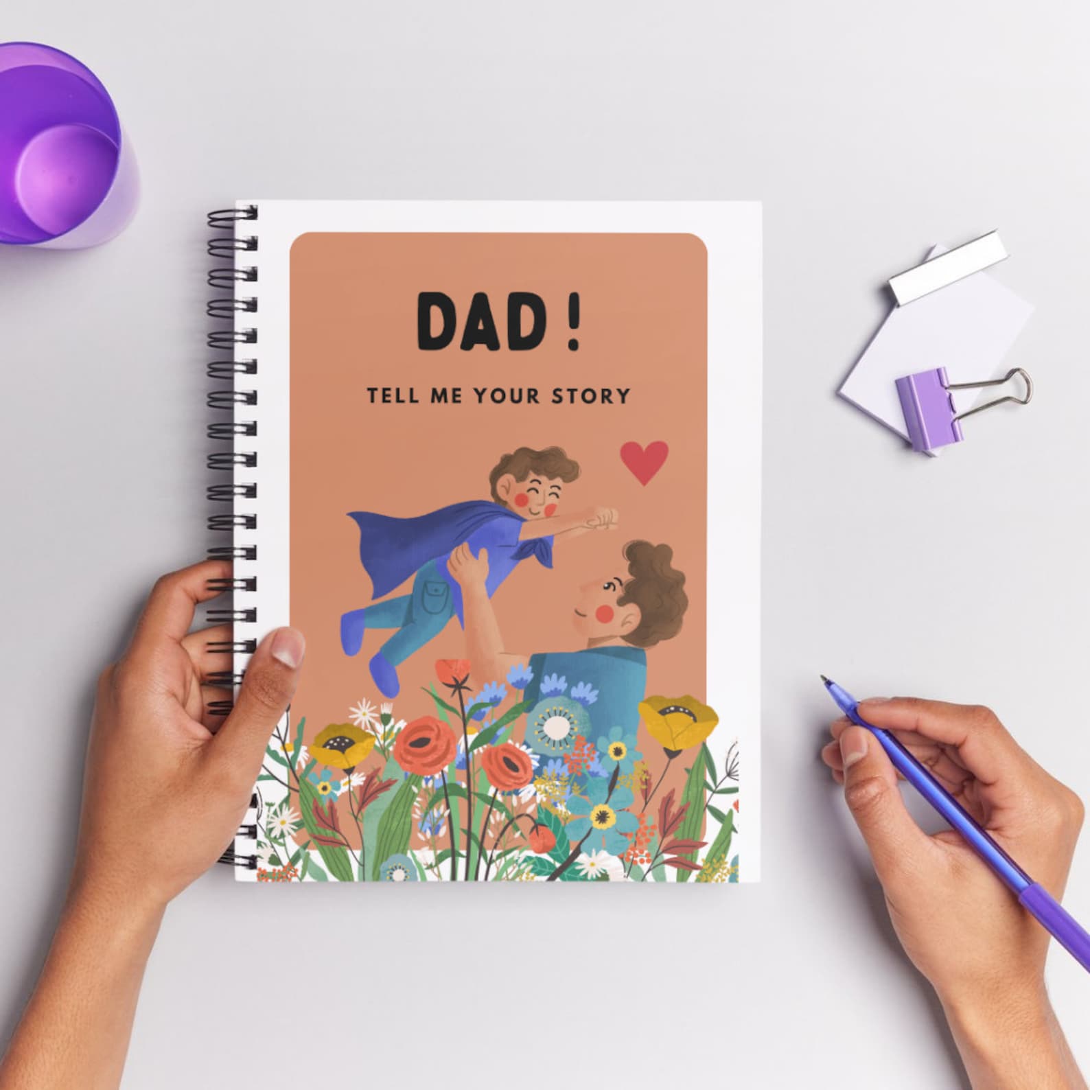 Dad - I Want to Hear Your Story, Printable Journal for Dad, Legacy ...