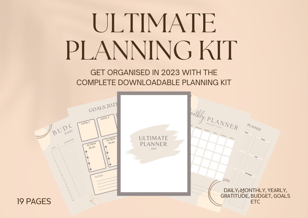 ULTIMATE 2023 PLANNER BUNDLE - Printable Digital Planner Including ...