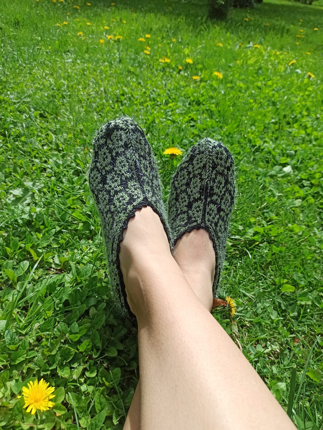 Traditional Turkish Hand-knitted Booties, Wool Booties, Traditional ...