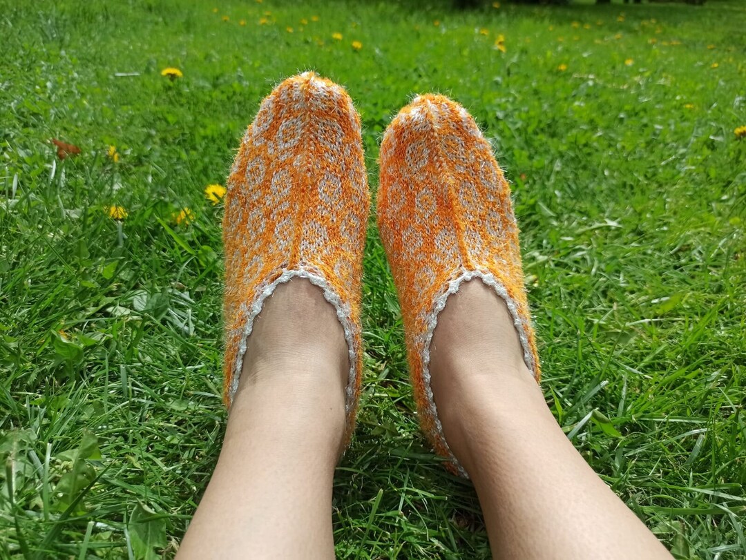 Traditional Turkish Hand-knitted Booties, Wool Booties, Traditional ...