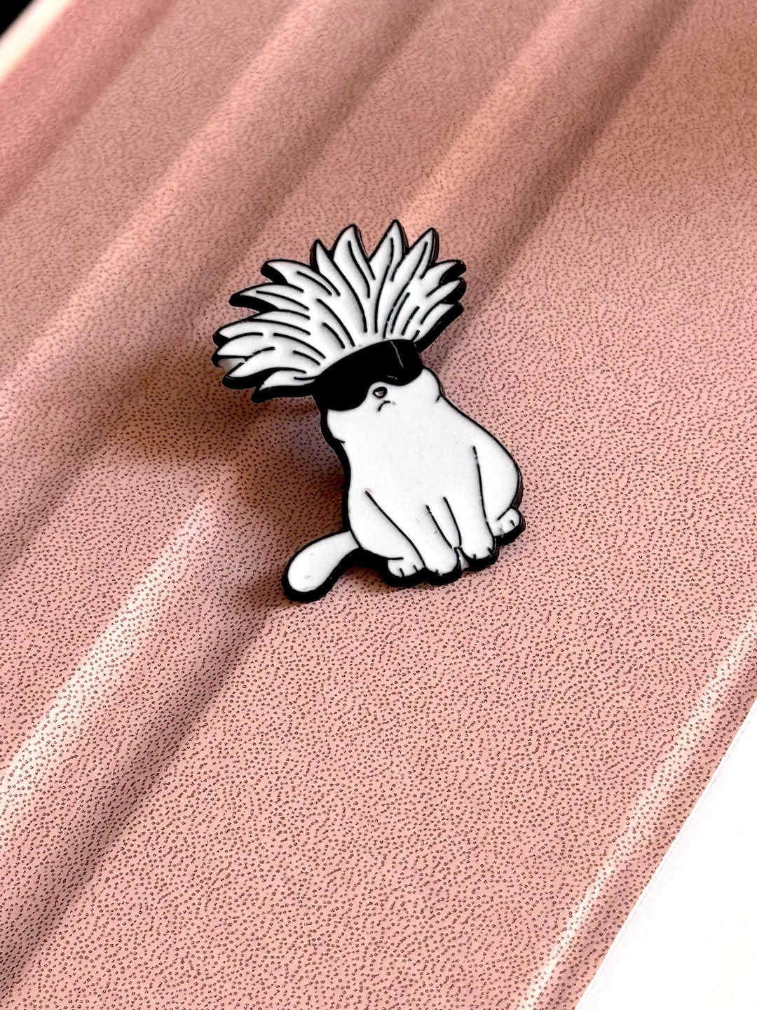 Gojo Satoru Character White Cat Enamel Brooch Pin for Backpacks Cool ...