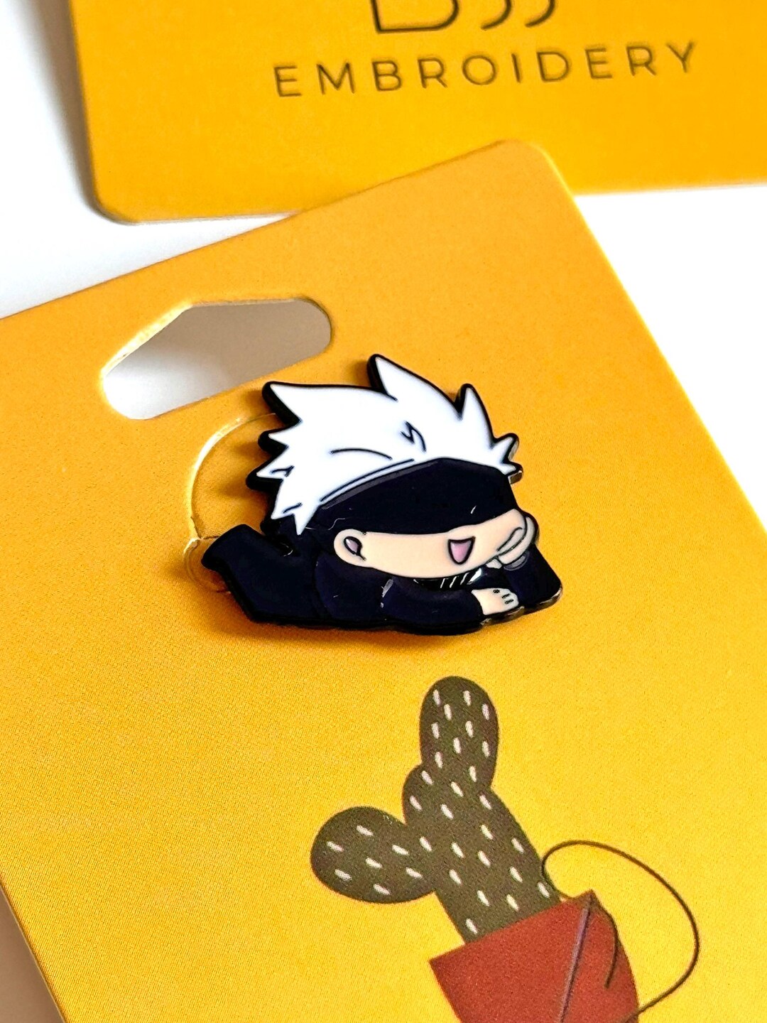 Anime Jujutsu Kaisen Character Gojo Satoru Enamel Pin Brooch for ...