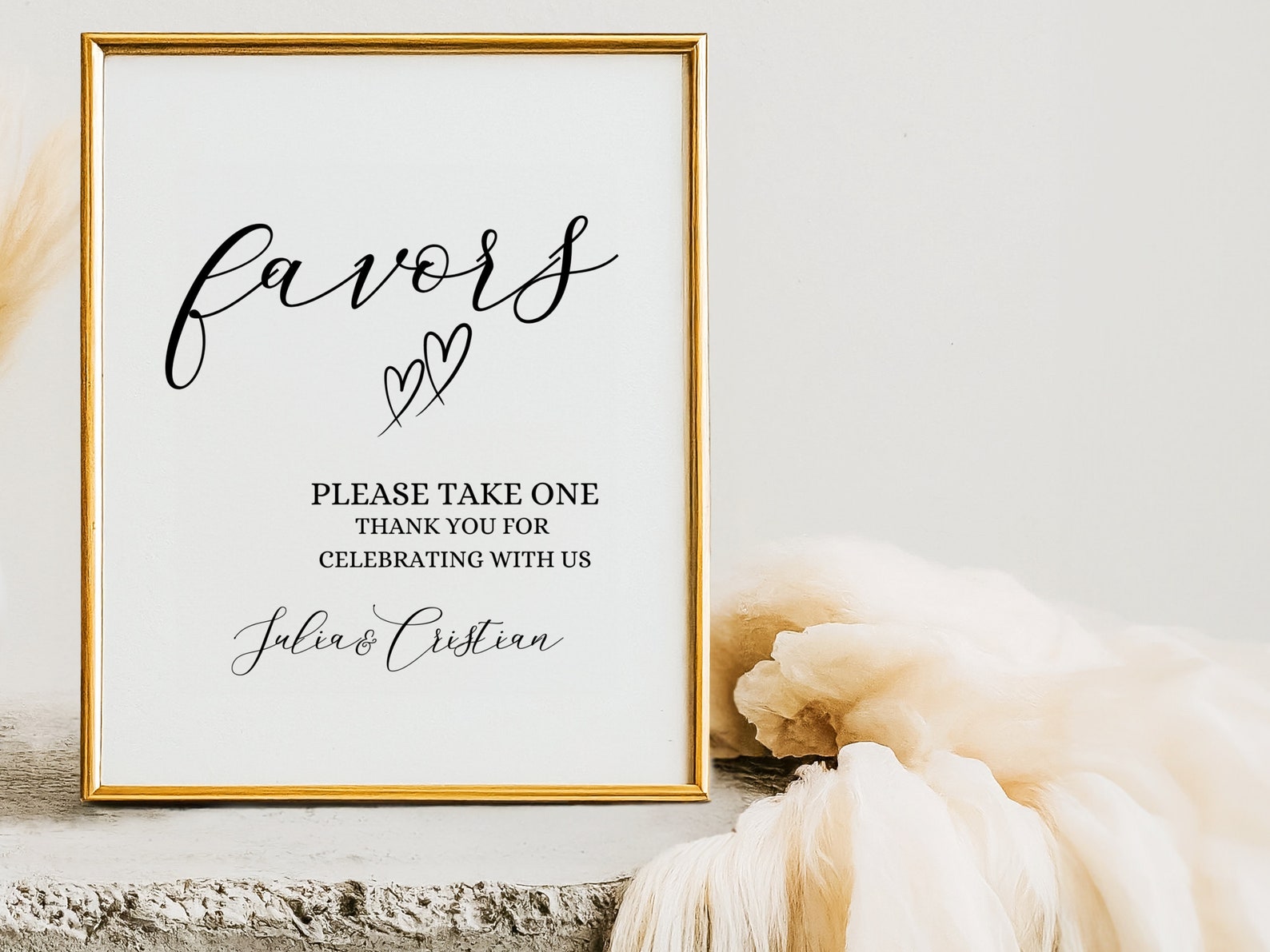 Editable Boho Bridal Shower Favors Sign, Wedding Favor Sign Template ...