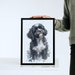Cavapoochon Watercolour Print - Etsy