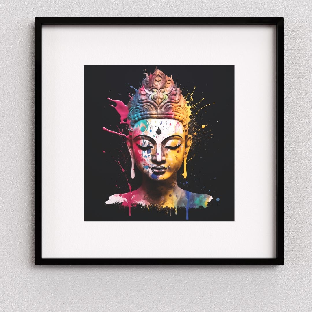 Buddha Wall Art Rupa Head Print - Etsy