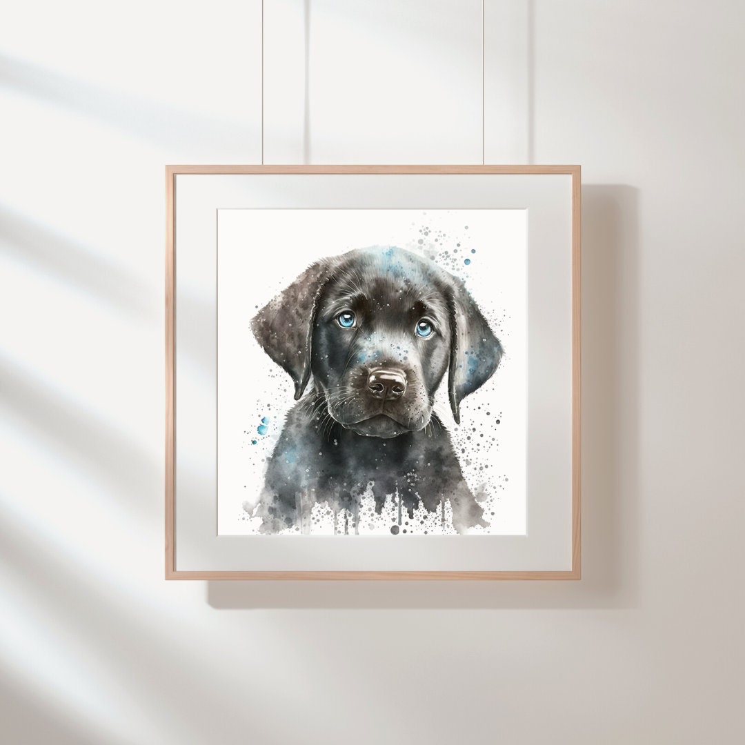 Labrador Retriever Puppy Watercolour Print - Etsy