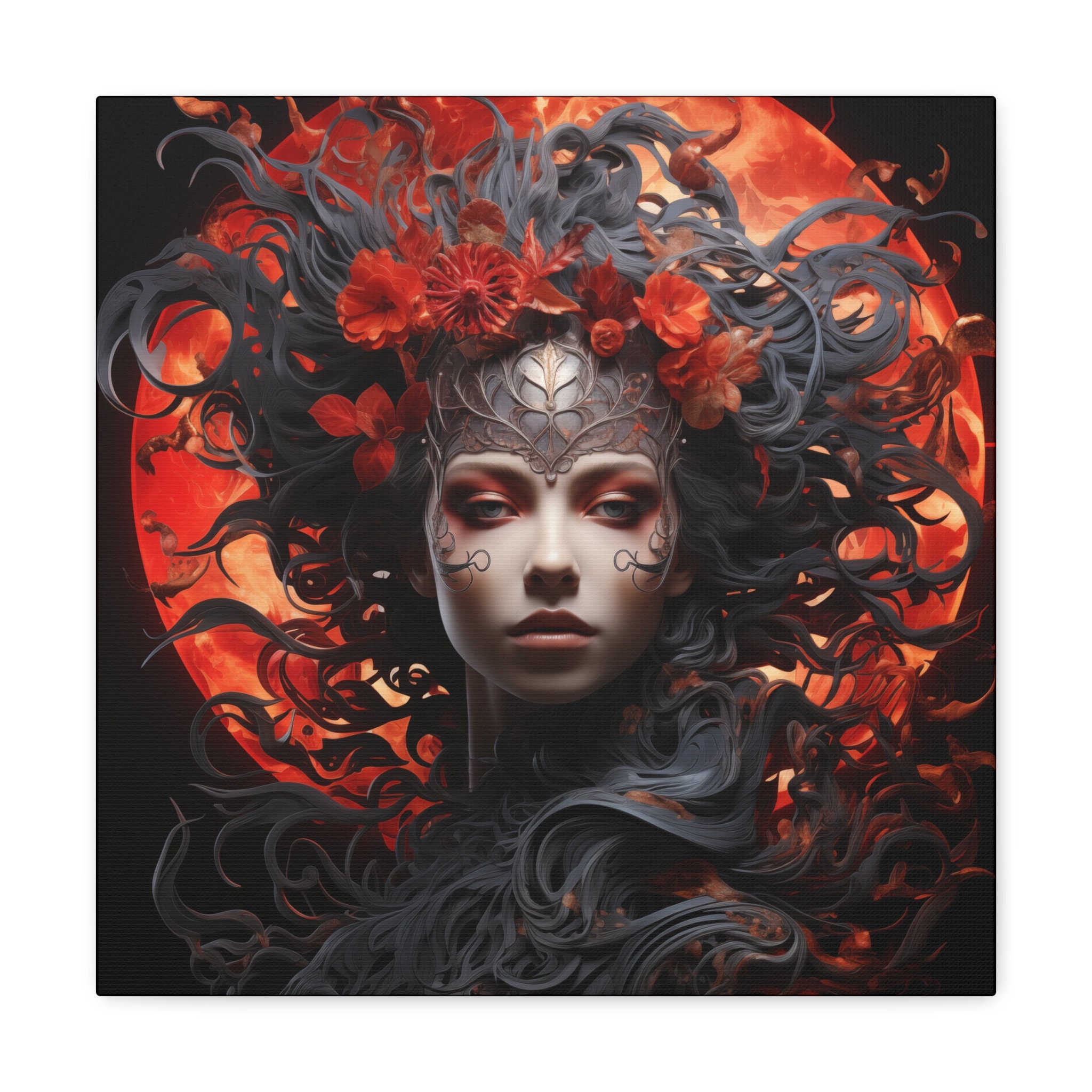 Spiritual Psychedelic Fire Goddess Magic Occult Universe - Etsy