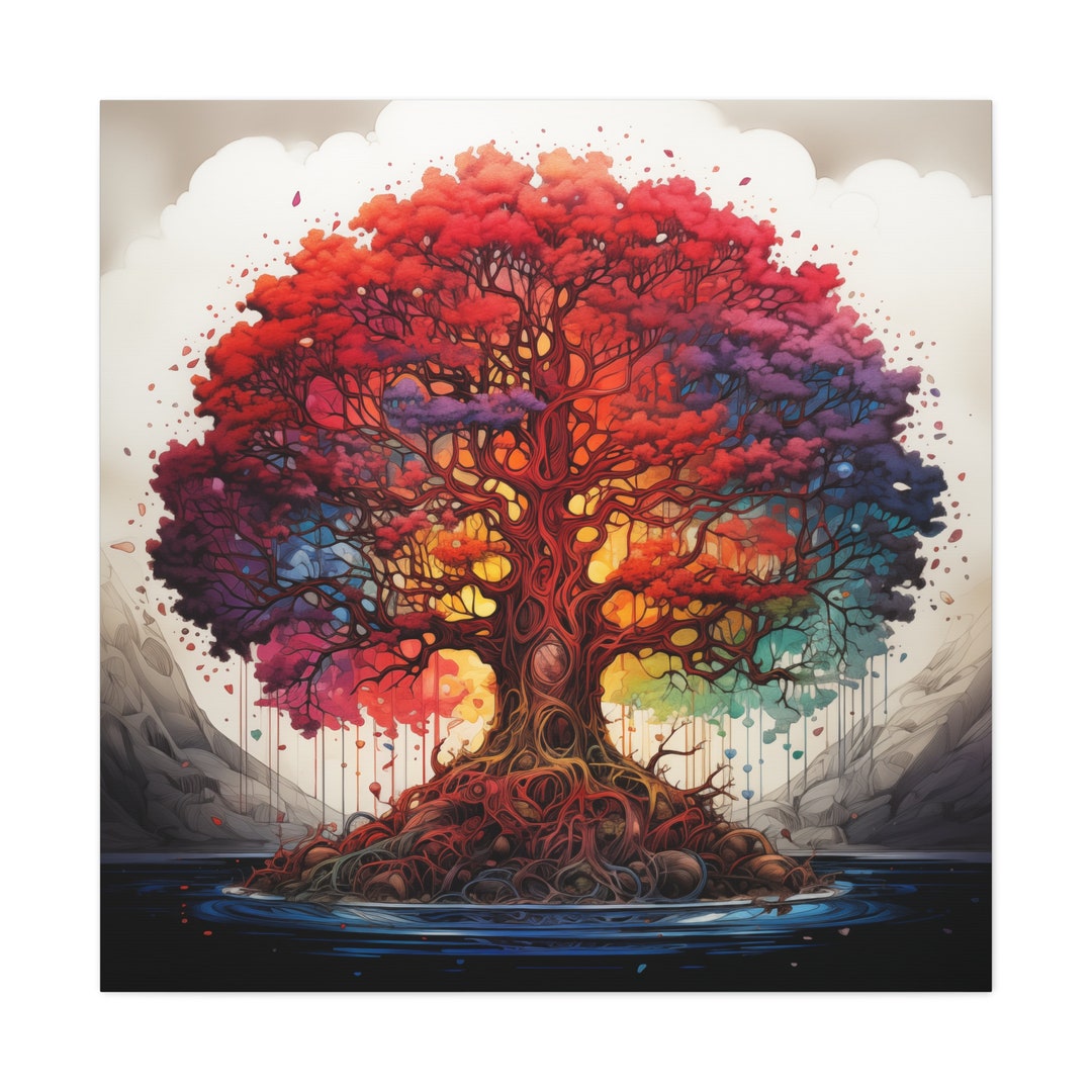 Tree of Life, Psychedelic, Fantasy, Spiritual, Rainbow, Galaxy, Magic ...