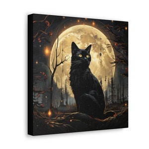 Cat, Moon, Galaxy, Magic, Occult, Universe, Moon, Esoteric, Free Spirit ...