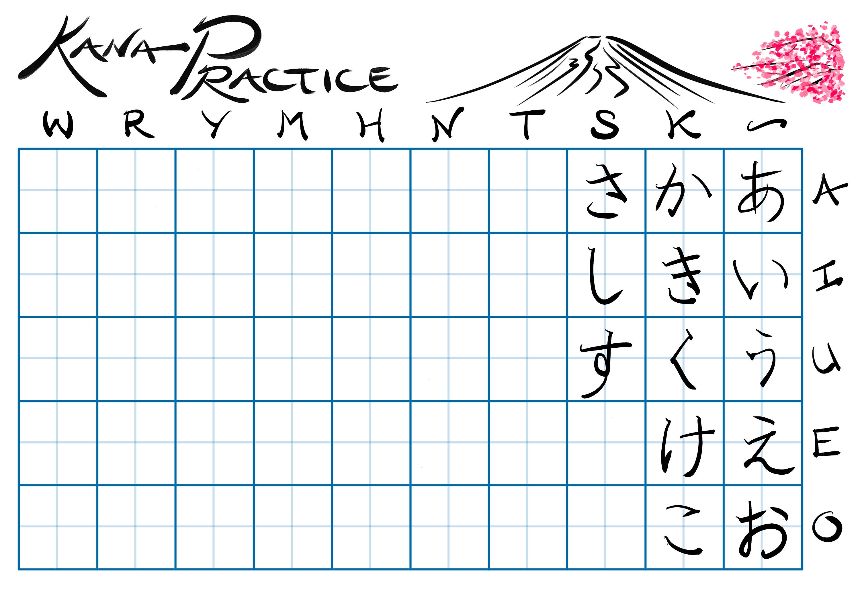 Japanese Kana Practice for Procreate: Hiragana, Katakana and a Layer ...