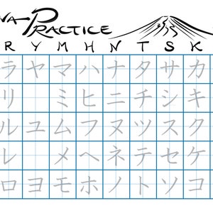 Japanese Kana Practice for Procreate: Hiragana, Katakana and a Layer ...