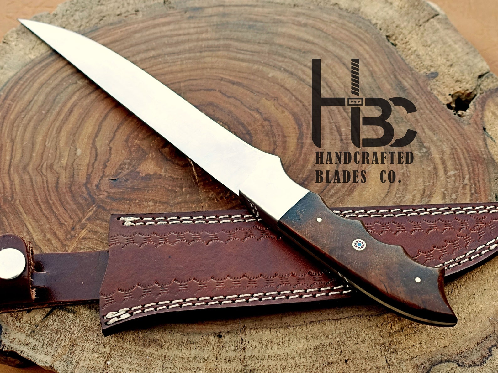 Custom Handmade Fillet Knife With Rose Wood Handle IRF-786023 - Etsy