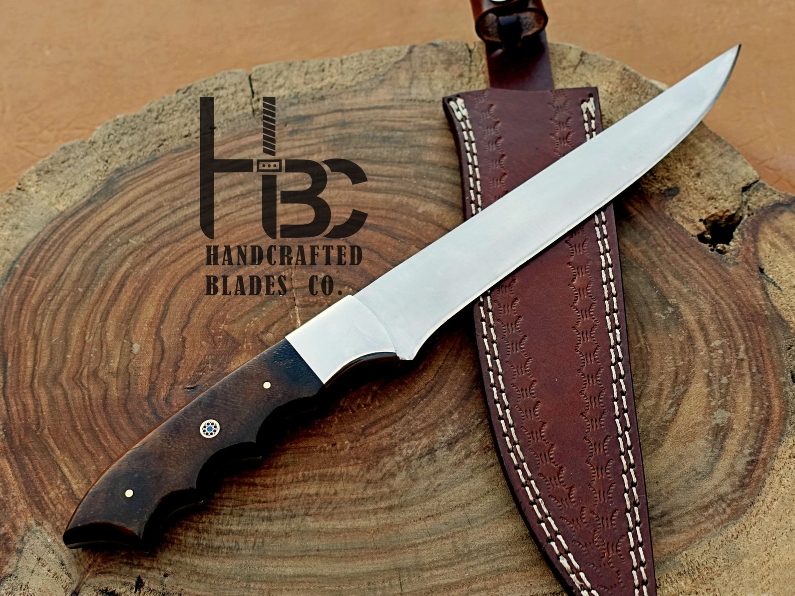 Custom Handmade Fillet Knife With Rose Wood Handle IRF-786023 - Etsy