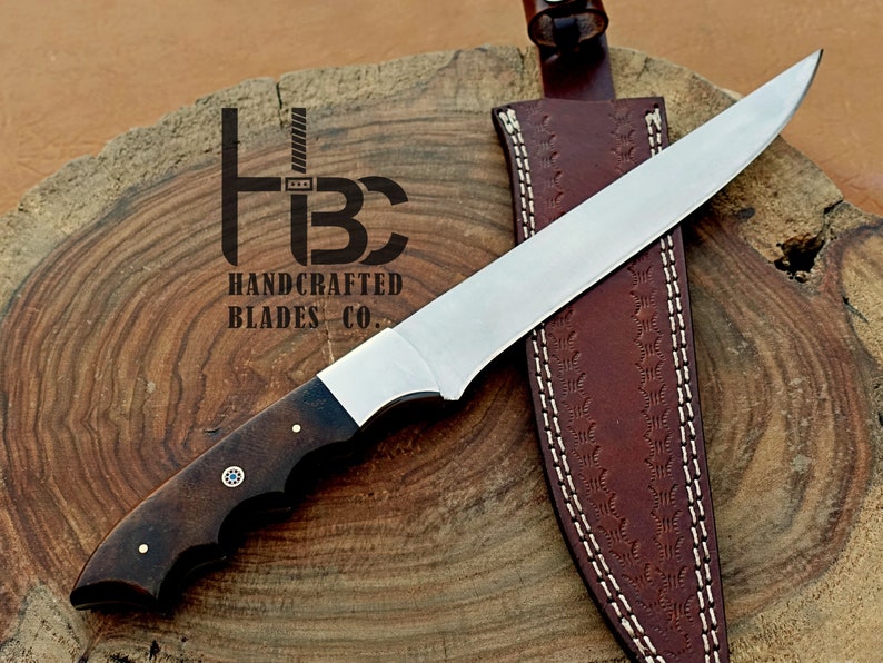 Custom Handmade Fillet Knife With Rose Wood Handle IRF-786023 - Etsy