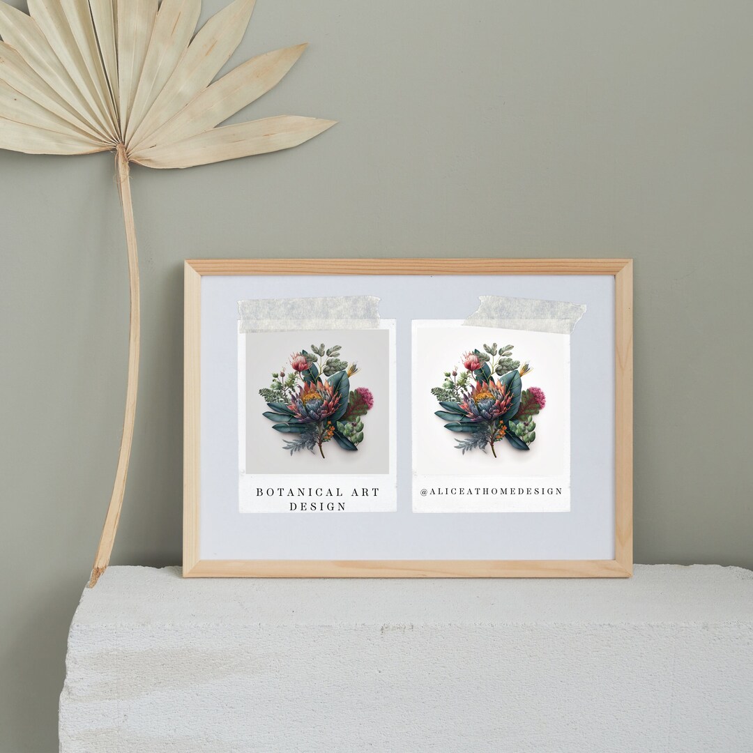 Ultra Realistic Botanic Digital Art in White Background Design 1 ...