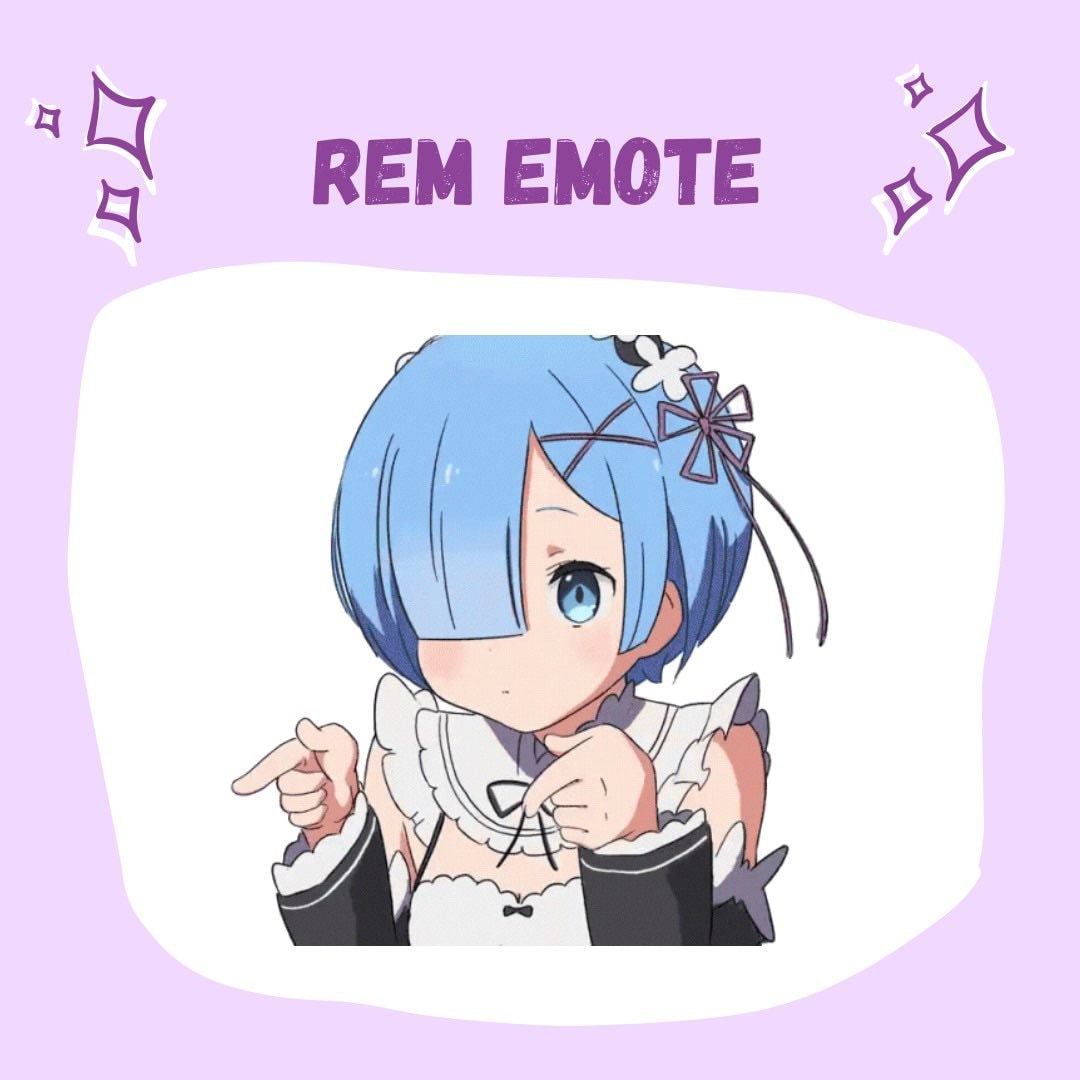 Animated Anime Girl Dancing, Rem Emote for Twitch/discord - Etsy